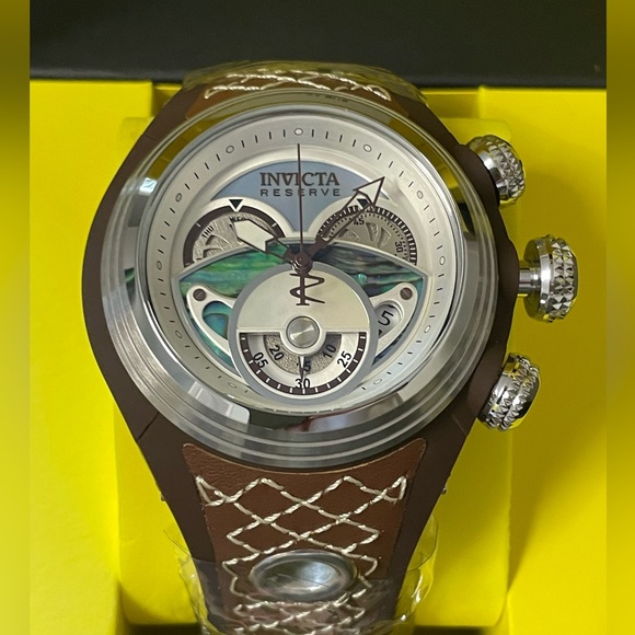 Invicta | Accessories | Invicta Reserve S Mop Iridescent Brown Mens ...